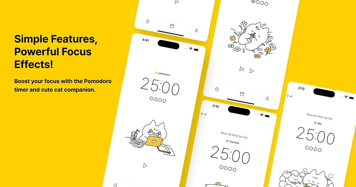 Pomocat, Adorable Pomodoro Timer